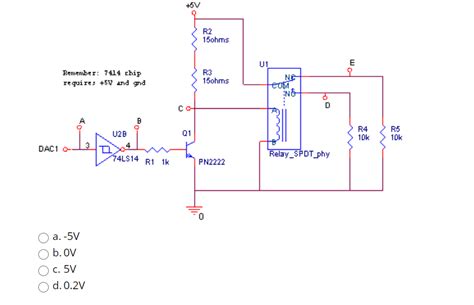In The Following Circuit If The Input Voltage At Chegg