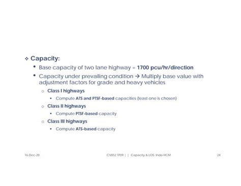 Capacity And Level Of Service Highways And Signalized Intersections Indo