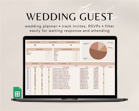 Rsvp Spreadsheet Template