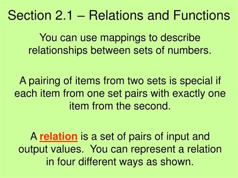 Ppt Representing Relations And Functions Examples And Problems