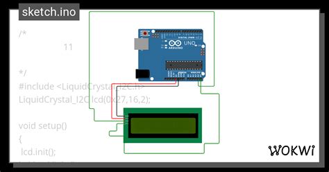 ใบงานที่11 การแสดงผลข้อมูลผ่านจอ Lcd Wokwi Esp32 Stm32 Arduino