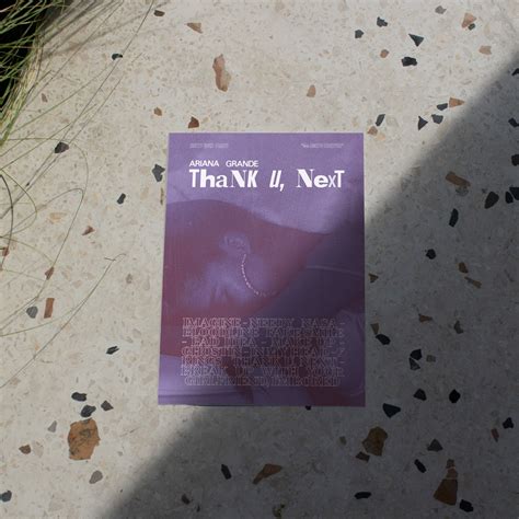 Ariana Grande Thank You Next Album Poster Etsy Uk