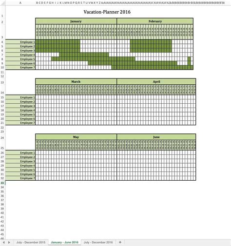 Holiday Spreadsheet Throughout Staff Vacation Planner Template Pulpedagogen Spreadsheet Template