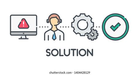 Problem Solving Vector Illustration Solution Color Stock Vector Royalty Free 1404428129