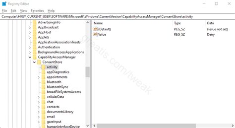 Disable App Access To Device Motion Data Windows Tweaks