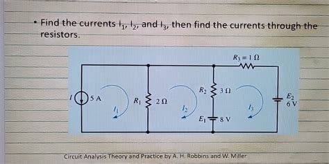 Solved Find the currents I1,I2, ﻿and I3, ﻿then find the | Chegg.com