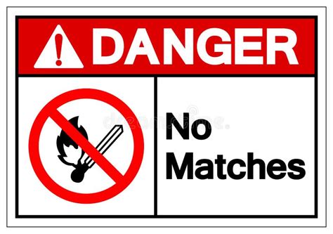 Danger No Matches Symbol Sign Vector Illustration Isolate On White Background Label EPS