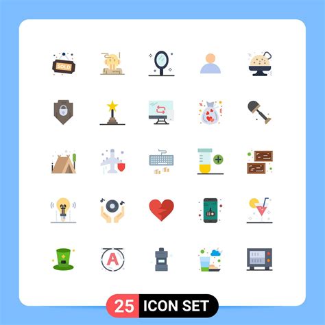 User Interface Pack Of 25 Basic Flat Colors Of Food Fast Food User Analyst Avatar Salon Editable