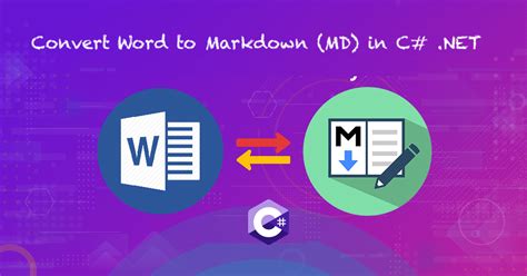 Word To Markdown за допомогою C Слово доктору медицини Doc в Markdown