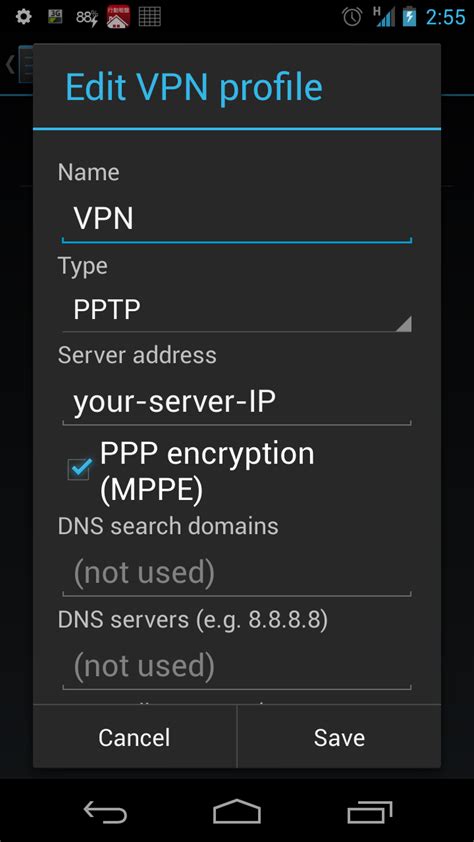 Android Dev3thdev Setup Your Own Pptp Vpn Server For Android