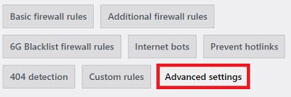All In One Security Advanced Settings Mbrsolution