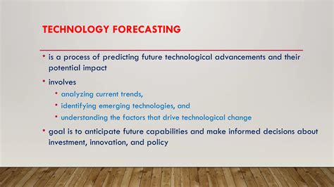 Technology Forecasting And Technology Management Pptx