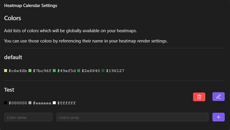 Feature Request Better Colormap Ui · Issue 79 · Richardslheatmap Calendar Obsidian · Github