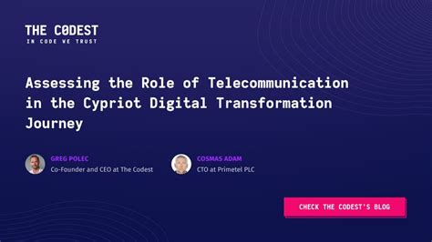 The Codest On Linkedin Telecom Digitaltransformation Cyprus