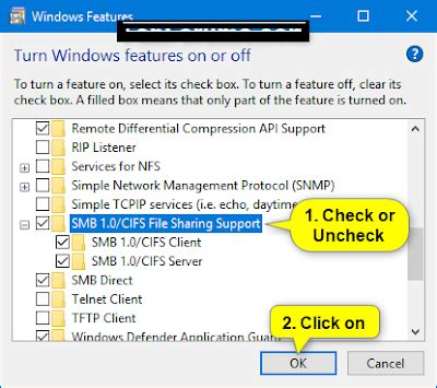 ITs Amazing IT Technical Support Windows 10 Enable Or Disable SMB1 File Sharing Protocol In