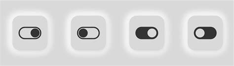 Premium Vector Switch Toggle Buttons On Off Icon App Element Symbol Sign Technology Vector