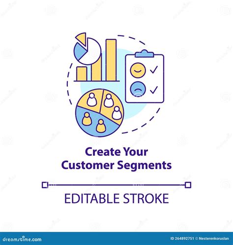 Create Your Customer Segments Concept Icon Stock Illustration Illustration Of Logo Strategy