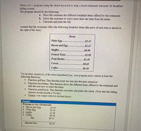 Solved Write A C Program Using The Struct Keyword To Help