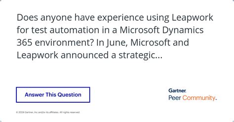 does anyone have experience using leapwork for test automation in a