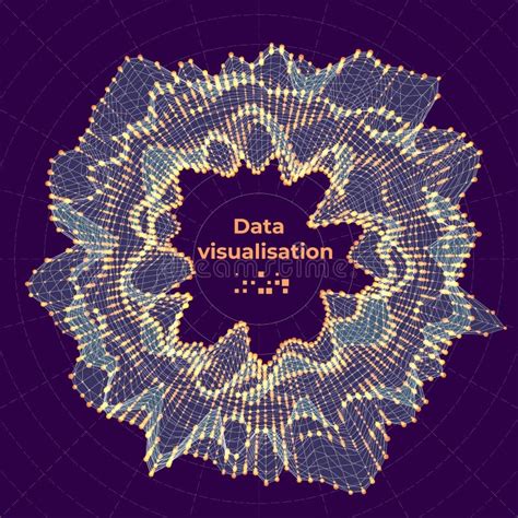 Complex Data Visualization Concept Vector Abstract Illustration Stock