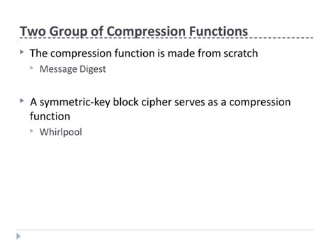 cryptography hash functions pptx