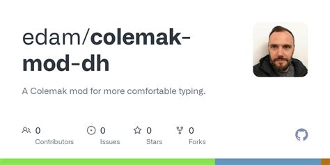 Github Edam Colemak Mod Dh A Colemak Mod For More Comfortable Typing