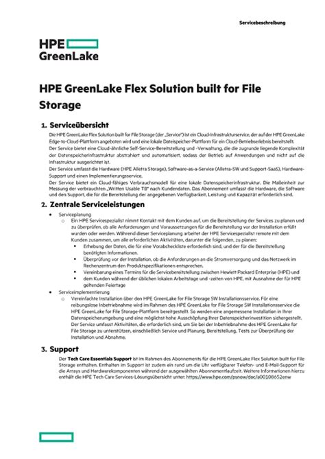 Hpe Greenlake Flex Solutions Built For File Storage