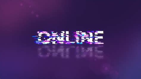 Premium Photo 3d Rendering Online Text With Screen Effects Of Technological Glitches