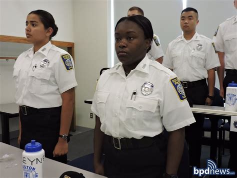 Latest Class Of Boston Police Cadets Receive Their Badges During Swearing In Ceremony At Bpd