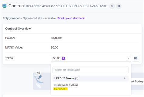 Paxworld Paxw Token Not Showing Up On The Ui On Polygon Network · Issue 54 · 5afesafe