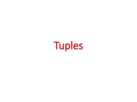 Python Tuple Operations Performed On Tuple Pptx