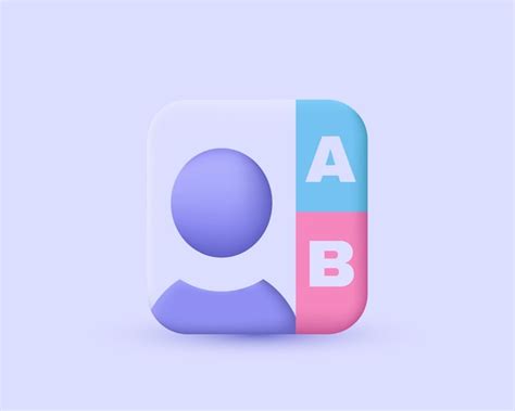 Premium Vector 3d Contact Name Design Icon Isolated On