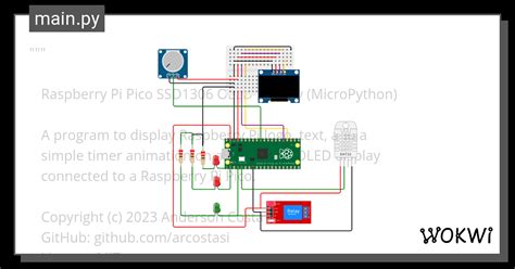 Pico With Ssd1306 Und Adc Wokwi Esp32 Stm32 Arduino Simulator