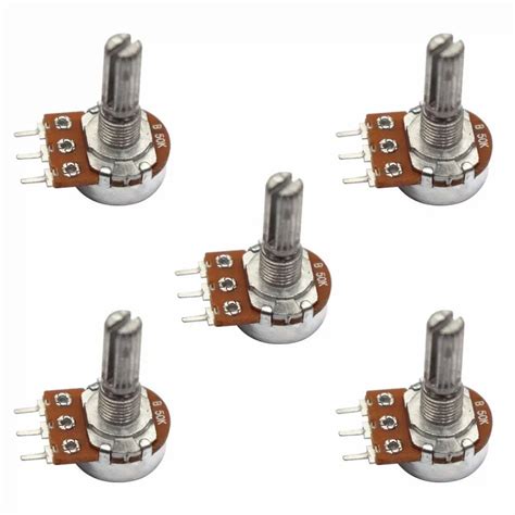 50k Ohm Round Potentiometer Single Variable Resistor 5 Pcs At ₹ 125