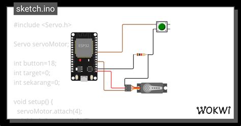 Motor Servo Wokwi Esp32 Stm32 Arduino Simulator