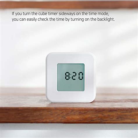 Mooas Multi Cube Timer Rotating Timer Simple Operation Clock And Timer White — 🛍️ The Retail