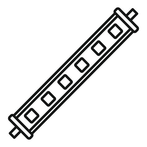 Neon Led Strip Icon Outline Vector Diode Light 15108223 Vector Art At
