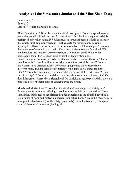 Sample Visual Analysis Essay How To Write A Visual Analysis How To Write A Visual Analysis