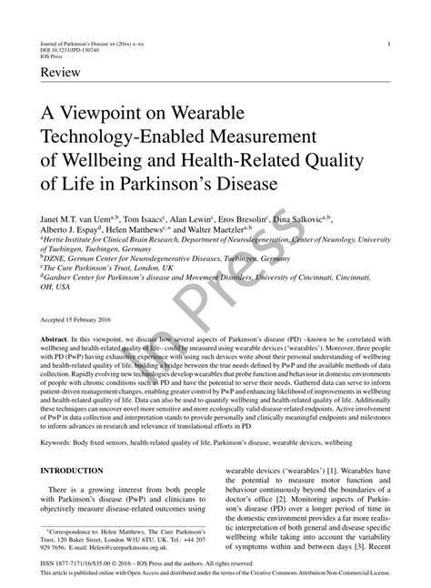 Pdf A Viewpoint On Wearable Technology Enabled Measurement Of Wellbeing And Health Related