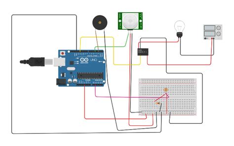Circuit Design Motion Based Light Control Assignment 3 Tinkercad