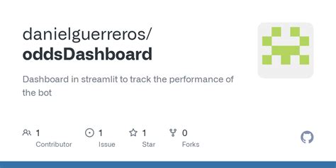 GitHub Danielguerreros OddsDashboard Dashboard In Streamlit To Track The Performance Of The