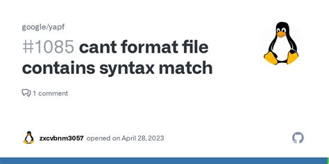 Cant Format File Contains Syntax Match Issue 1085 Google Yapf GitHub