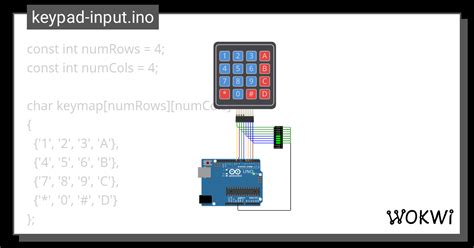 Read A KEYPAD Wokwi ESP STM Arduino Simulator