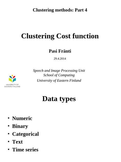 Clustering Part4 Pdf Cluster Analysis Applied Mathematics