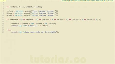 Sentencia If Else Javascript Variable Centena Decena Unidad