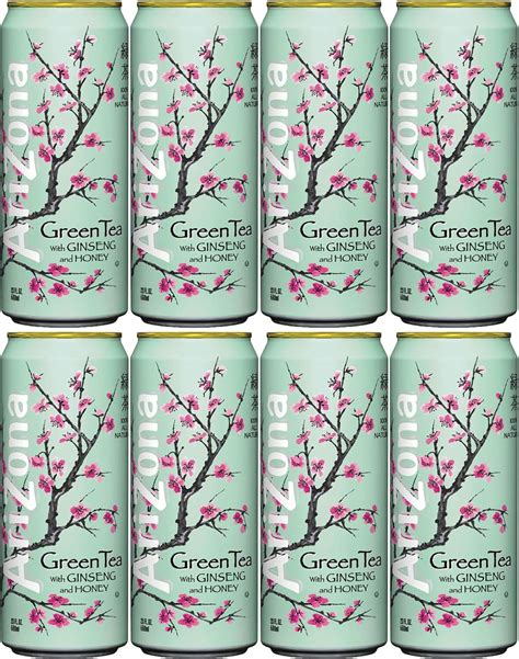Té Verde Arizona Latas De 23 Onzas De Alto Paquete De 8 Total De 184