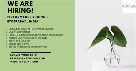 Preethi D On Linkedin Performancetuning Optimization Queryoptmization Index Cluster