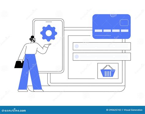 Transactions Processing Isolated Cartoon Vector Illustrations