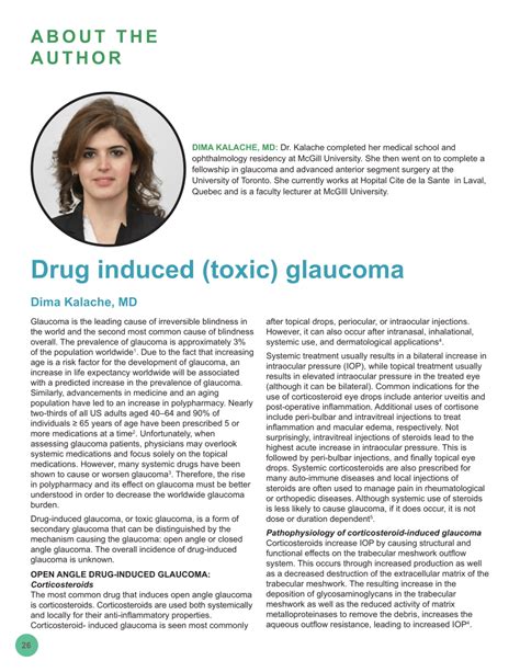 Pdf Drug Induced Toxic Glaucoma
