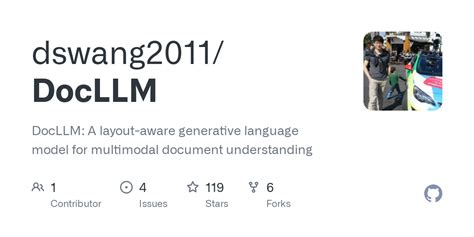 Github Dswang2011docllm Docllm A Layout Aware Generative Language